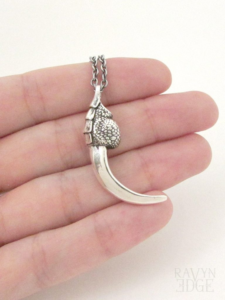 Raven or Dragon Talon Pendant | Talon jewelry for men and women