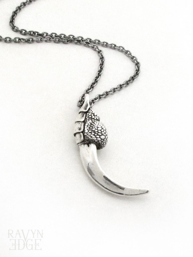 Raven or Dragon Talon Pendant | Talon jewelry for men and women
